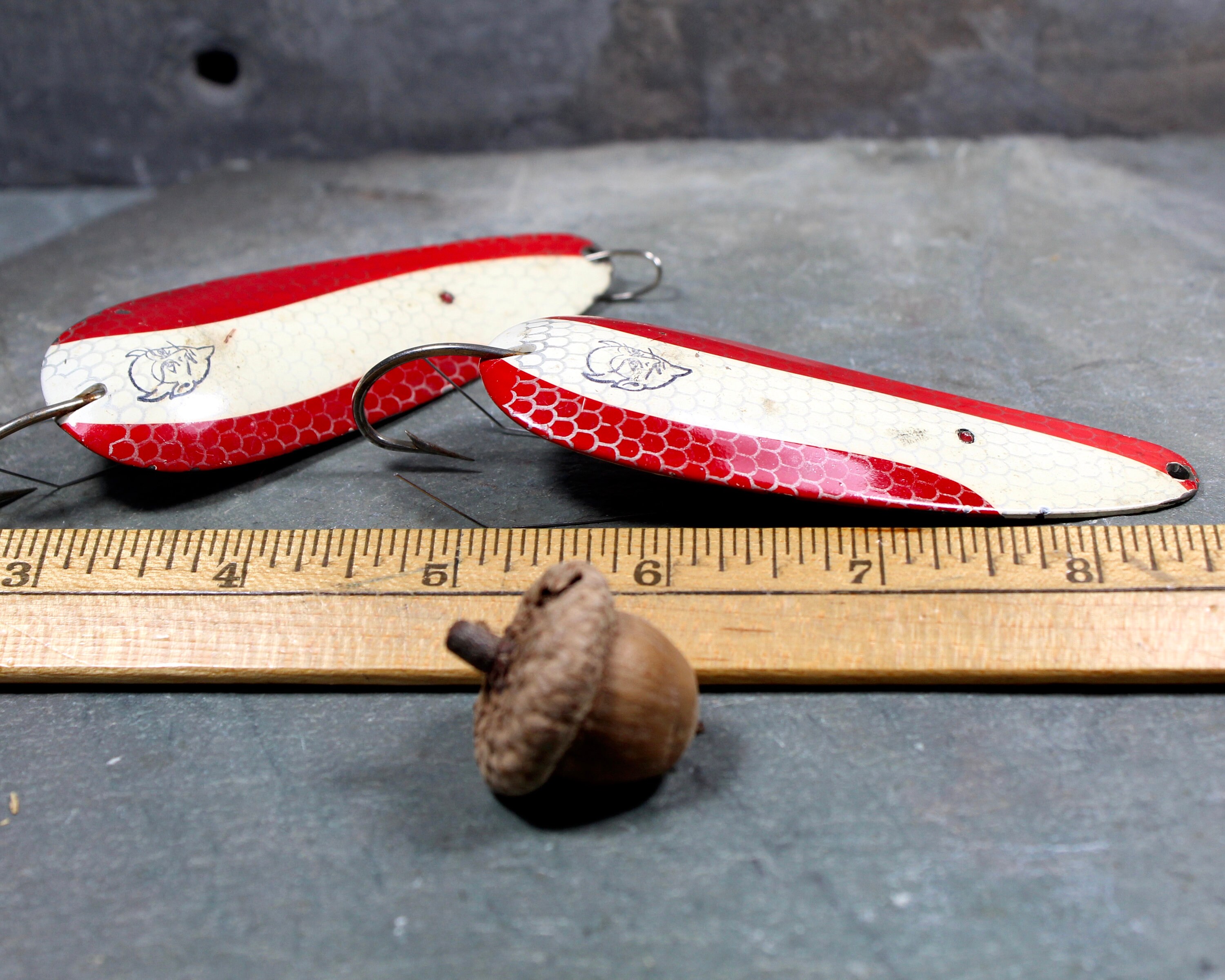 Vintage Daredevil Fishing Lures Set of 2 Circa 1950s | Etsy