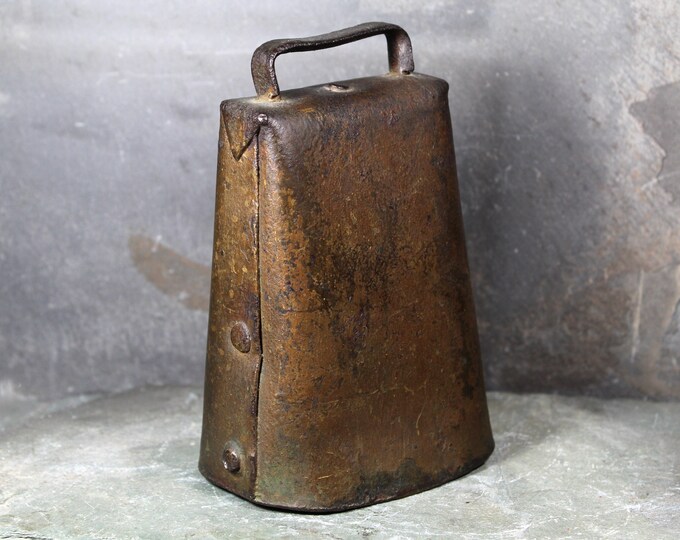 Antique Hand Crafted Cow Bell | Rustic Farm Bell | Deep Toned Bell ...