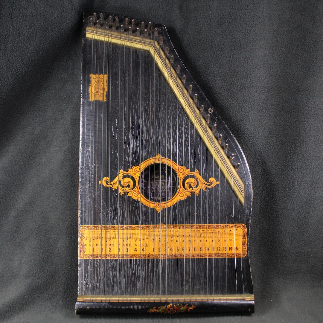 Antique Zither: Play by Numbers Class Instrument With Gold Leaf - Etsy