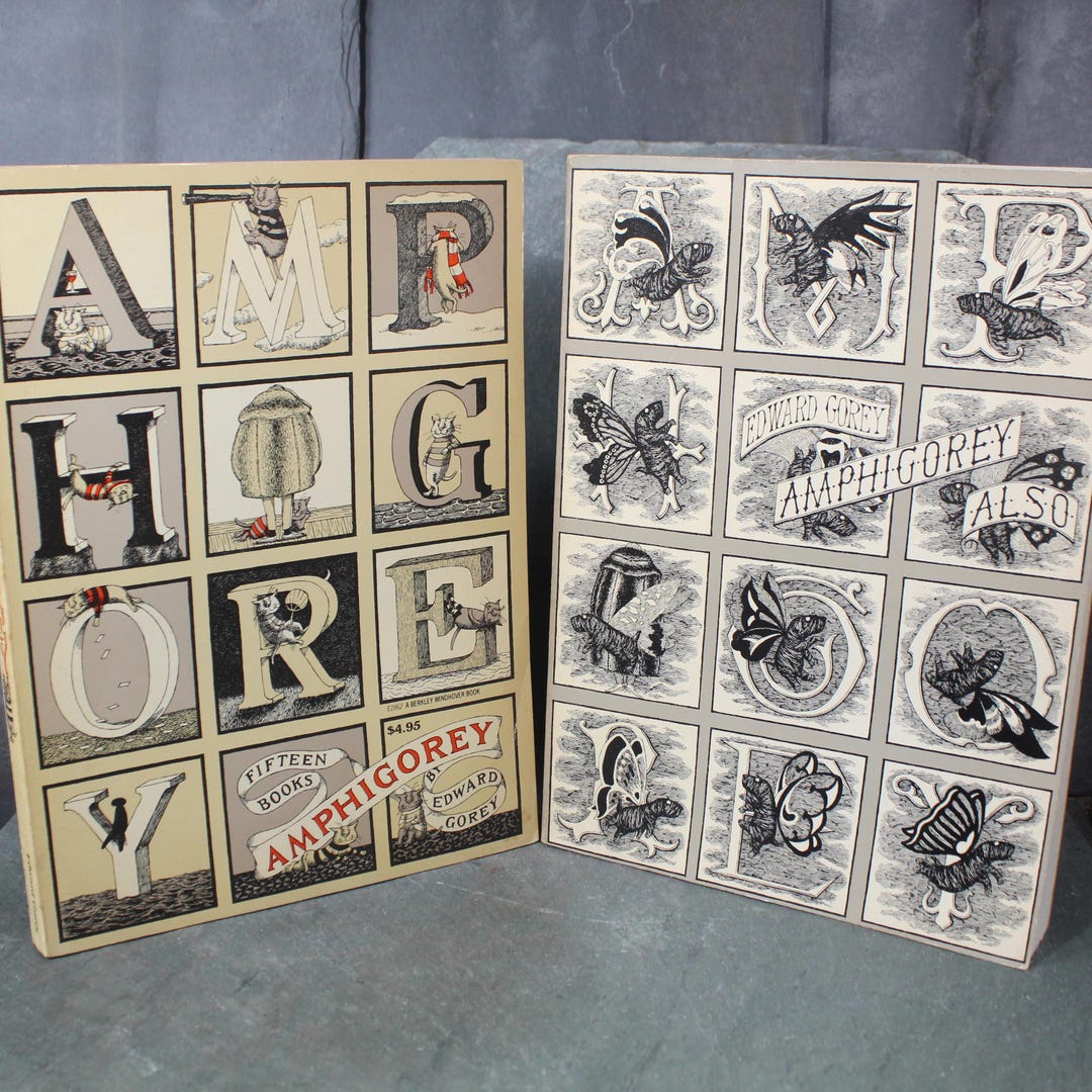 Edward Gorey's Amphigorey Compilations | Set of 2 Softcover Books ...