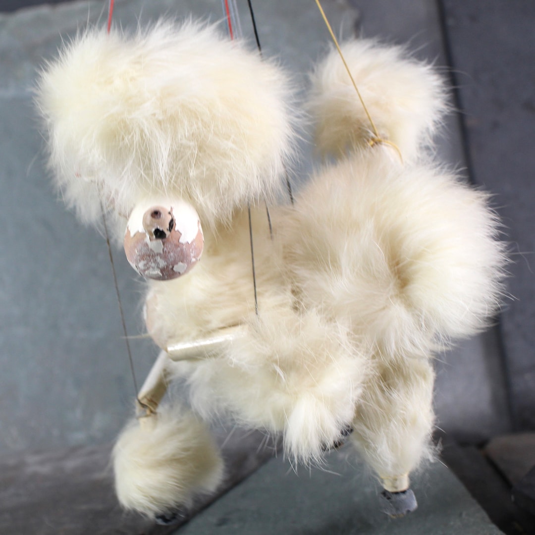 Vintage Pelham Puppet White Poodle | Hand Made White Poodle Puppet ...