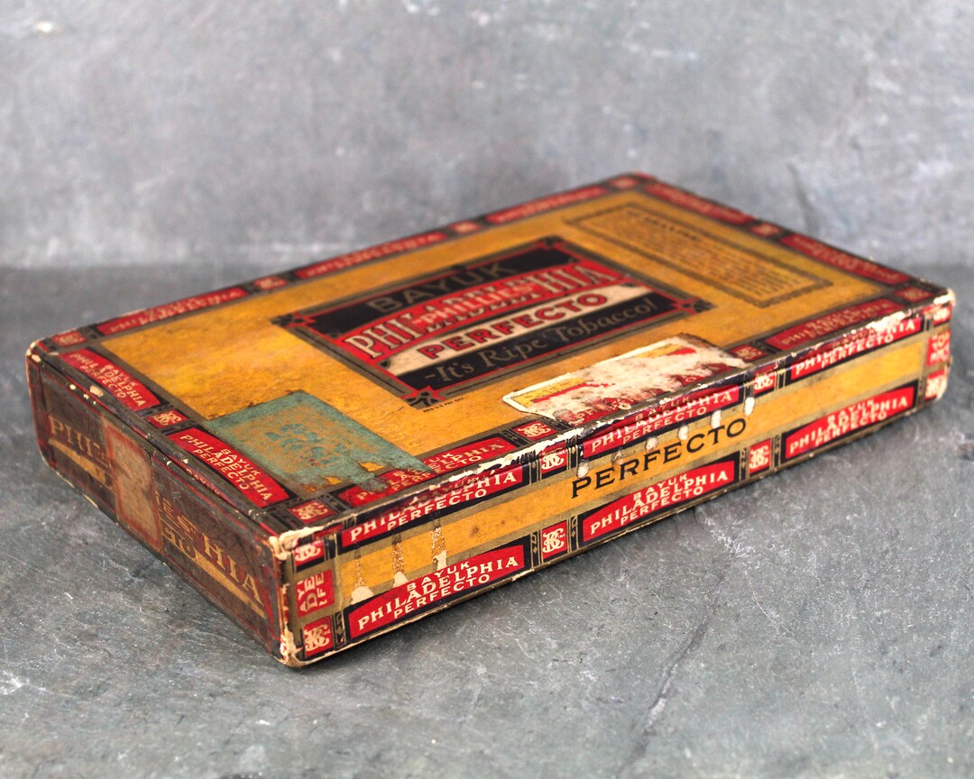 Vintage Bay Philadelphia phillies Perfecto Cigar Box Five Cent Box ...