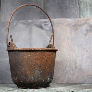 Rusty Cast Iron Witch Cauldron: Small Halloween Decor (4 1/2") - Etsy