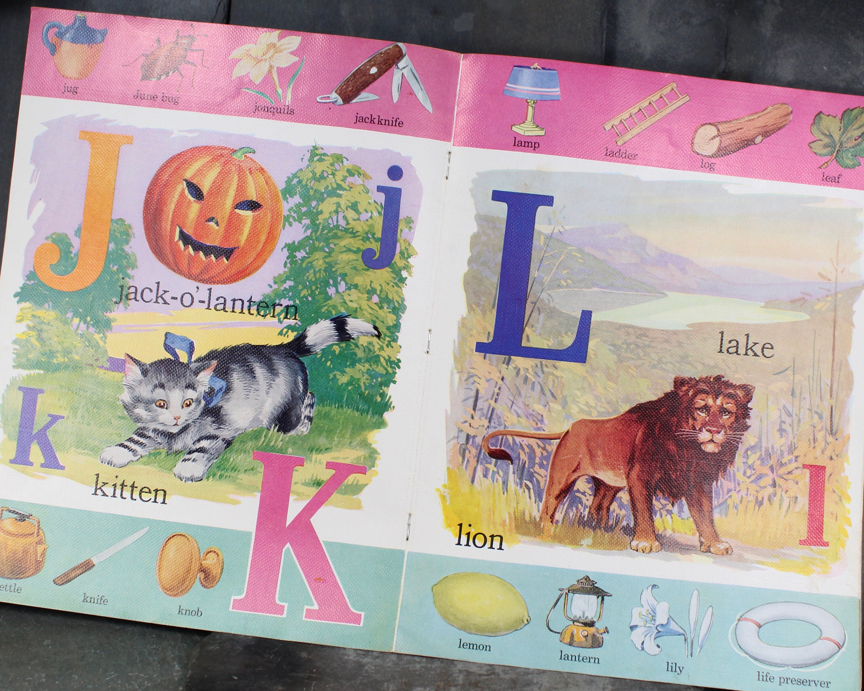 Gorgeous 1940 ABC Alphabet Picture Book Vintage Linen - Etsy