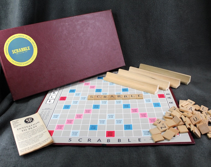 1950s Scrabble Complete Game No star Points Game - Etsy