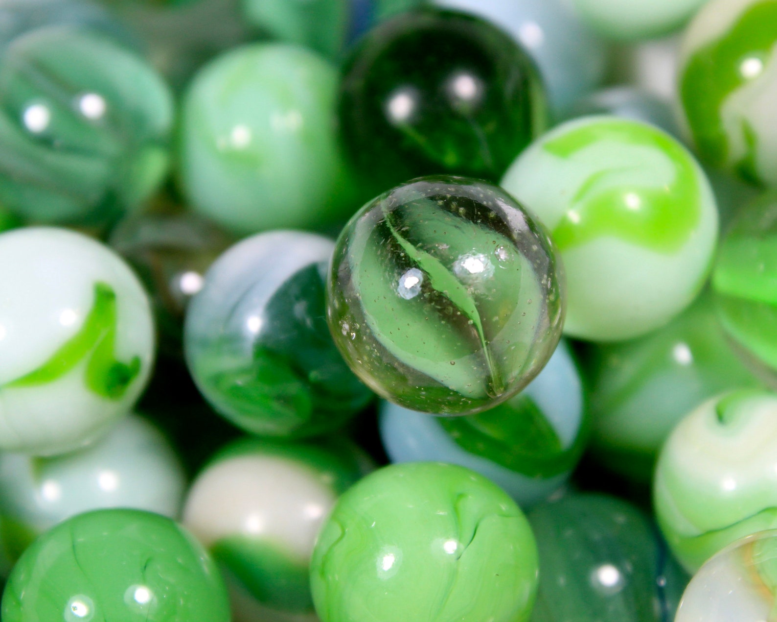 Your Choice Assortment of 50 Vintage Glass Marbles Blue | Etsy