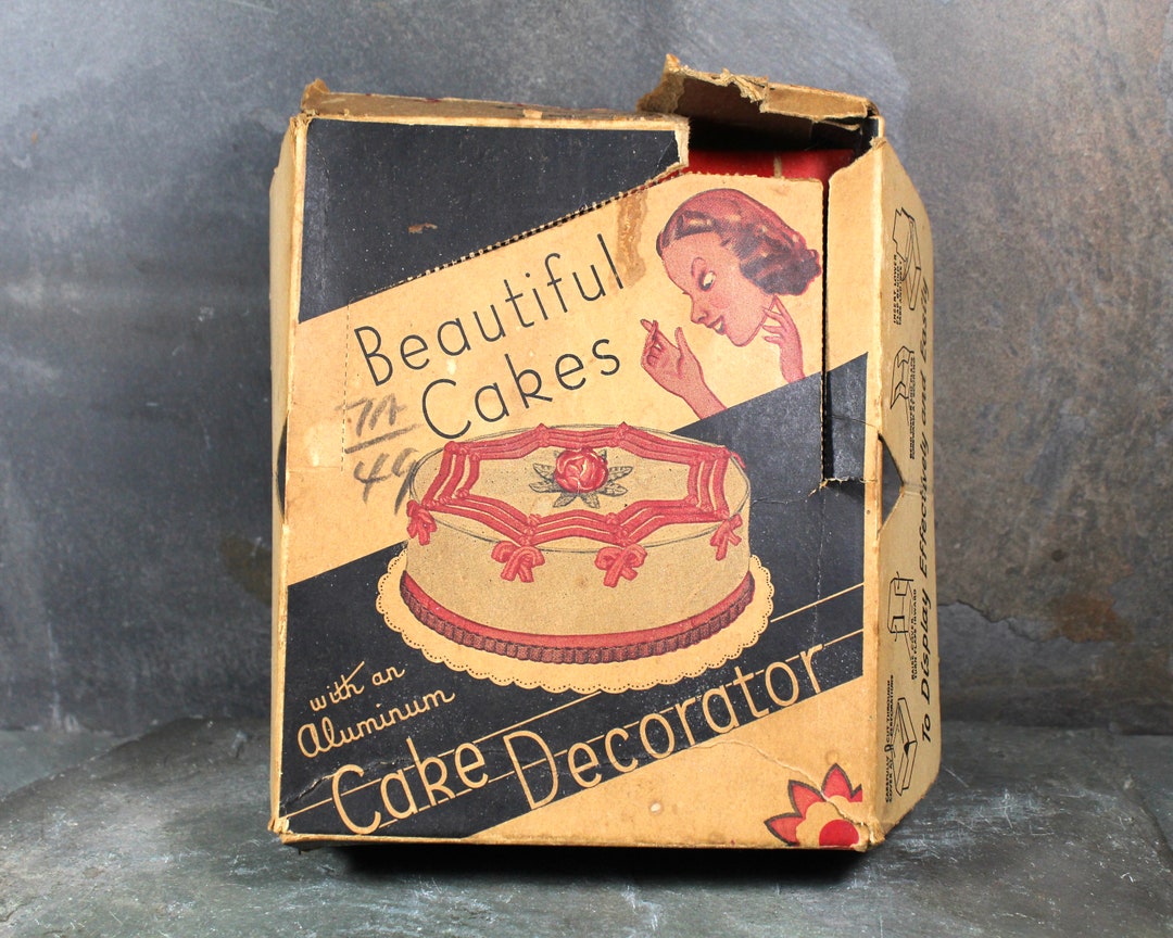 Vintage 1950s Beautiful Cakes Cake Decorator Aluminum Cake Decorator ...