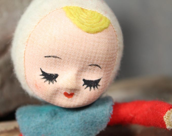 Vintage Knee-hugger Elf | Circa 1950s | Adorable Red Christmas Elf ...