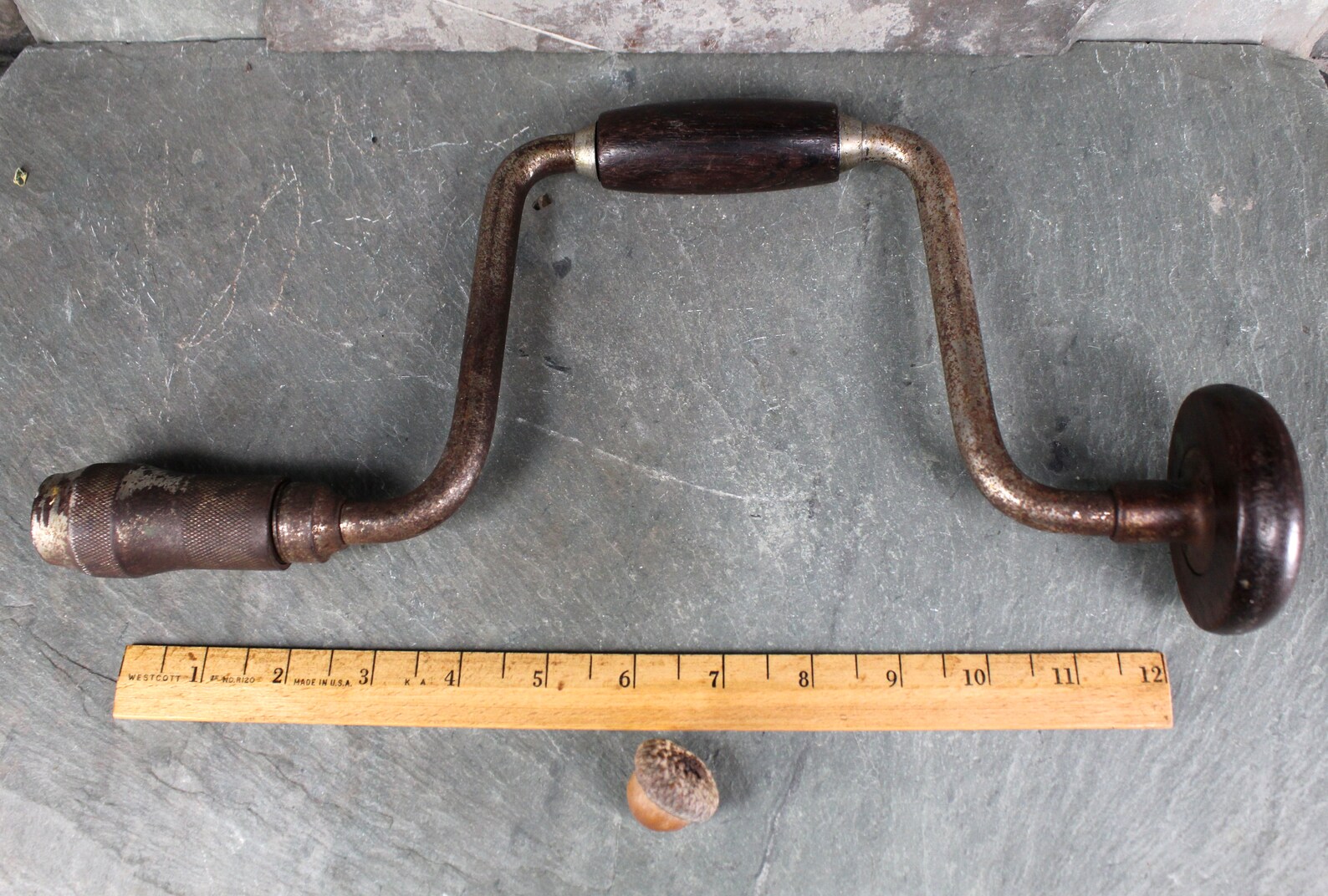 Antique Brace Drill Wood Handled Hand Drill USA No 310 - Etsy
