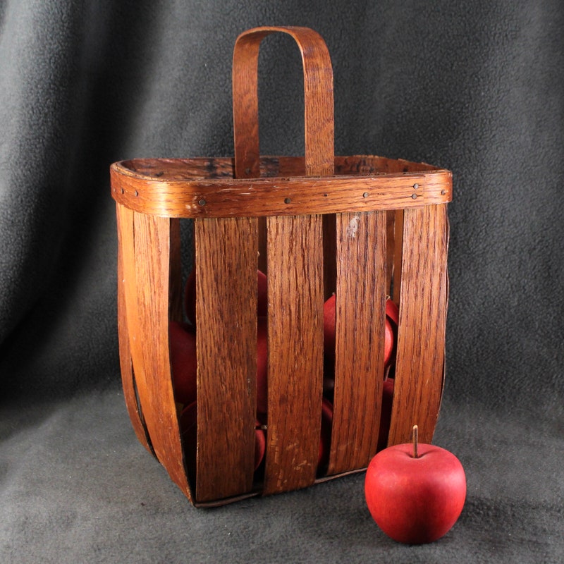 Wood Slat Basket - Etsy