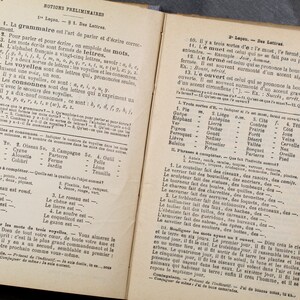 RARE Lessons in the French Language lecons De Langue Francaise Antique ...