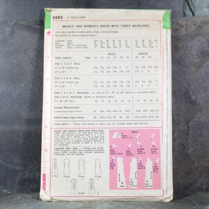 1970 Simplicity #8882 "mod" Dress Pattern | | Complete, Uncut & Factory ...
