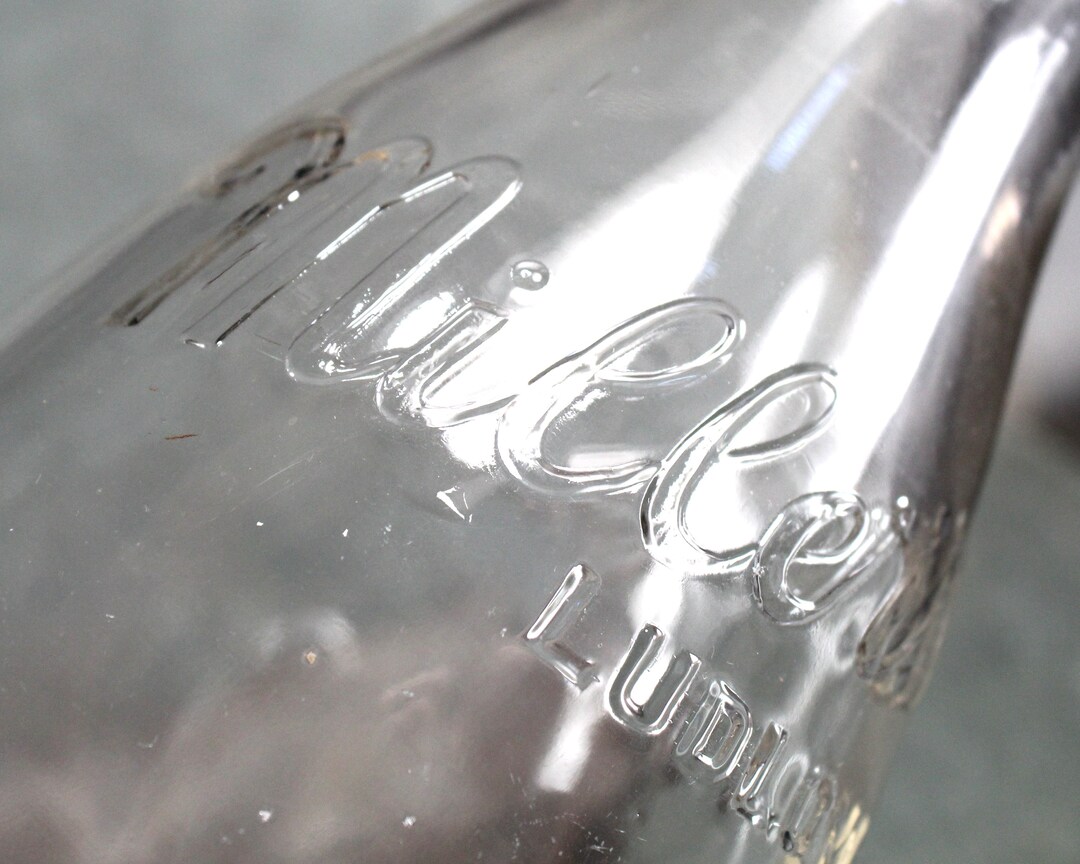 Vintage One Quart Milk Bottle Miller's Ludlow Milk - Etsy