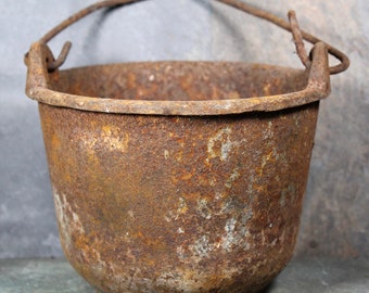 Cast Iron Witch's Cauldron Very Heavy Small Cauldron Over 7 Lbs ...
