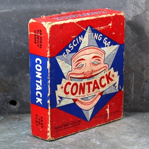 1939 Contack Game by Parker Brothers | Antique Triominoes-style Game ...