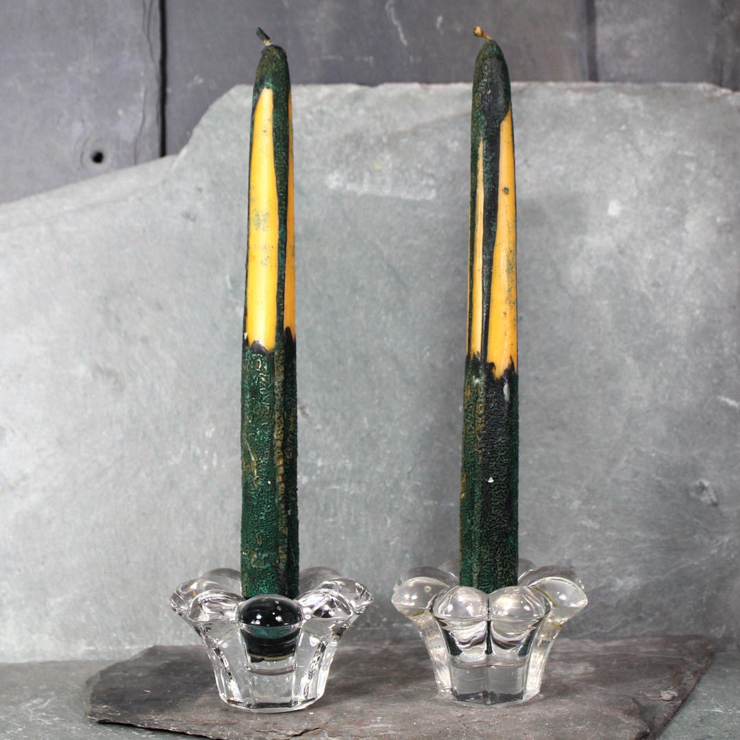 RARE! Vintage Acorn Squash Tapers | Harvest Candles | Autumn Candles ...