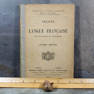 RARE Lessons in the French Language lecons De Langue Francaise Antique ...