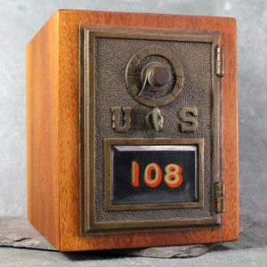 Antique Post Box Coin Bank With Combination Lock combination Included ...