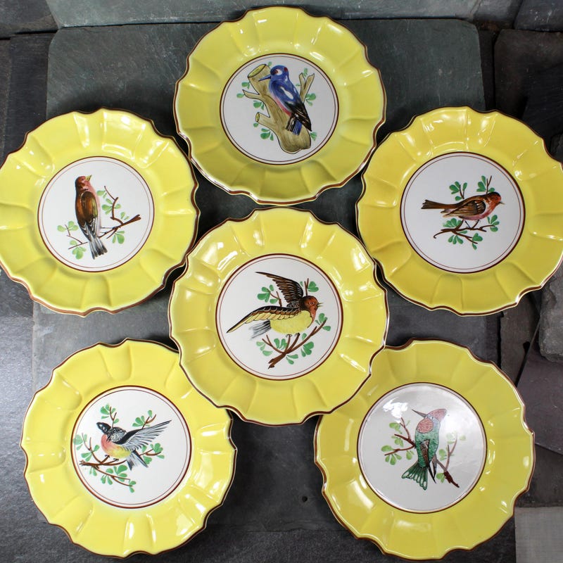 Ceramic Bird Plates - Etsy