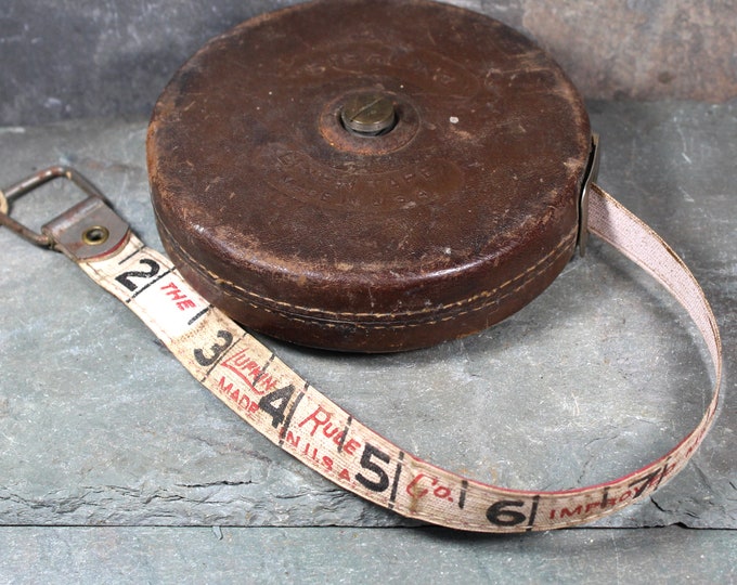 Vintage Sterling Linen Measuring Tape the Lufkin Rule Co 50 Ft ...