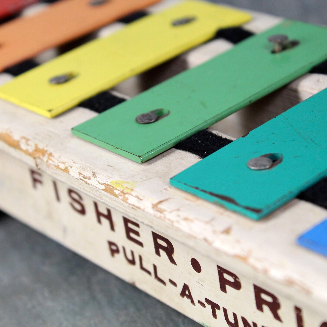 FOR TOY COLLECTORS! Vintage Wooden Fisher Price Pull-a-tune Xylophone ...
