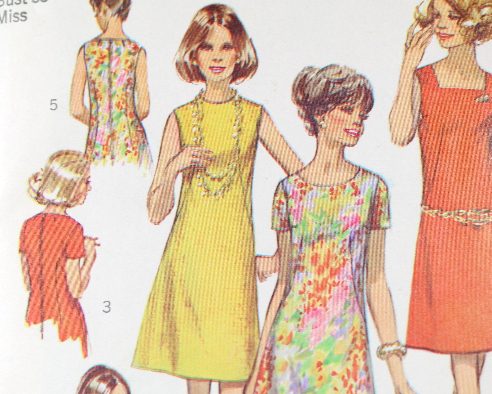 1970 Simplicity #8882 "mod" Dress Pattern | | Complete, Uncut & Factory ...