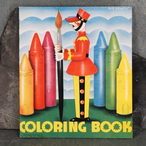 RARE! Antique 1937 Activity Box Book Set | Coloring, Riddles, Dot to ...