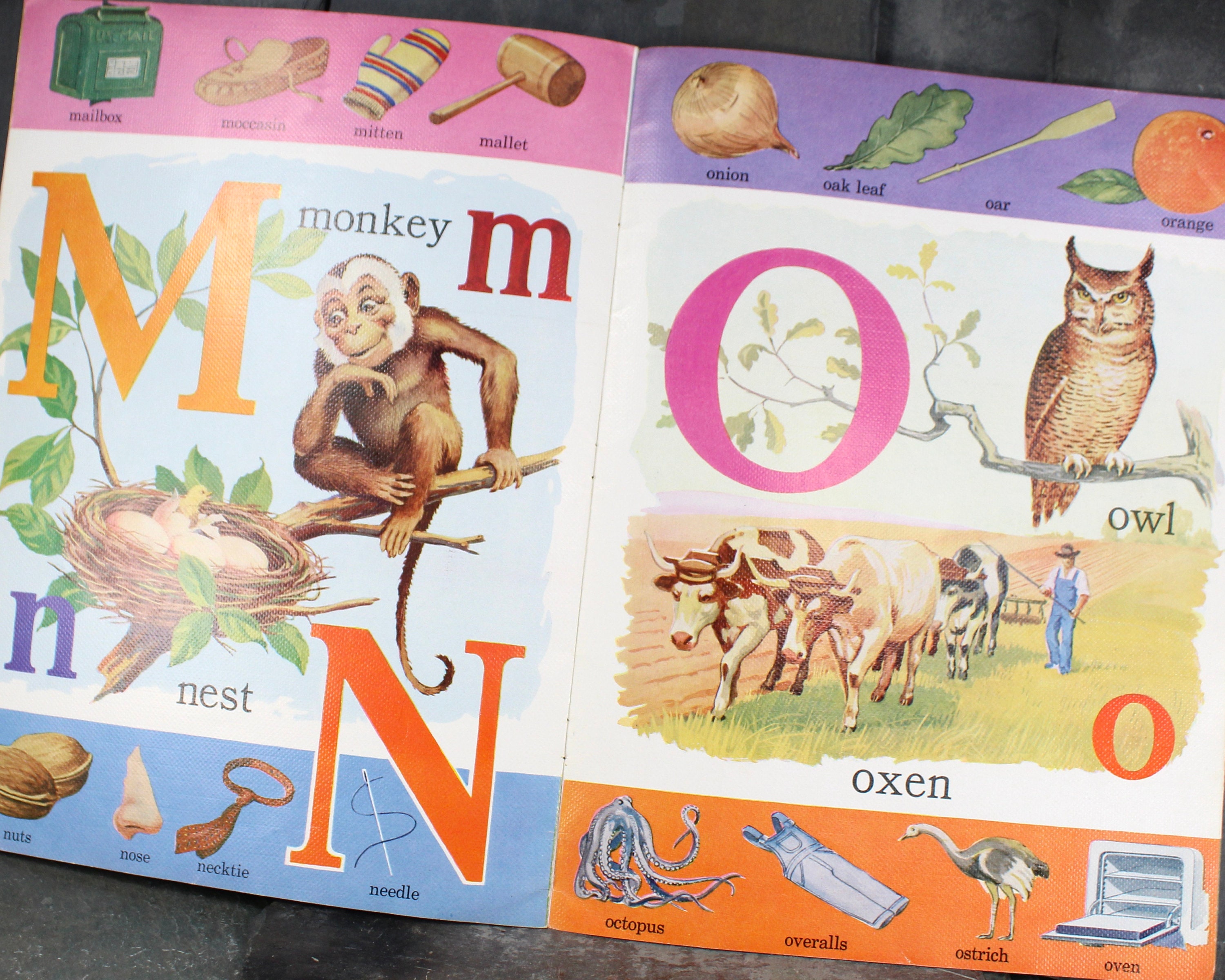 Gorgeous 1940 ABC Alphabet Picture Book Vintage Linen - Etsy