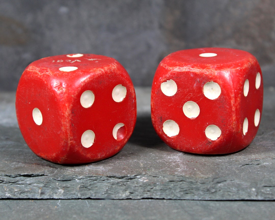 Vintage Las Vegas Souvenir Dice Oversized Red Plastic Dice - Etsy