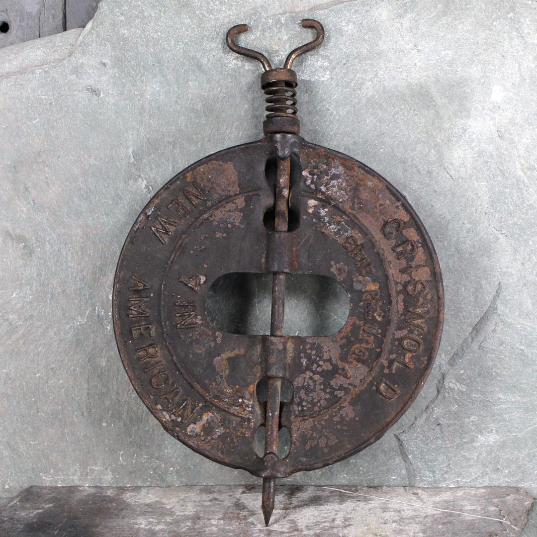 Antique Griswold 7" Stove Pipe Damper With Reversible Steel Spindle ...