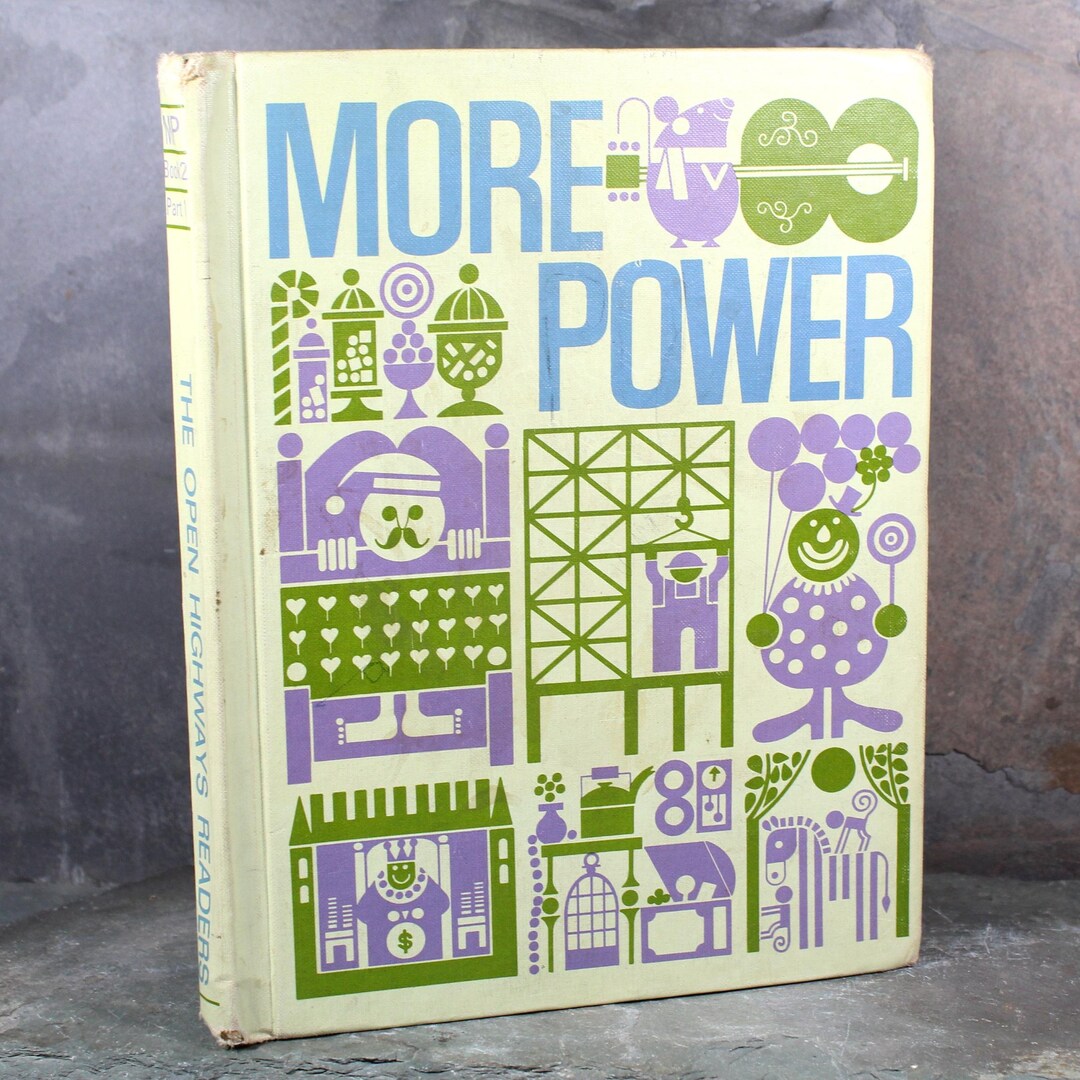 More Power Vintage Reading Schoolbook | 1968 Open Highways Diagnostic ...