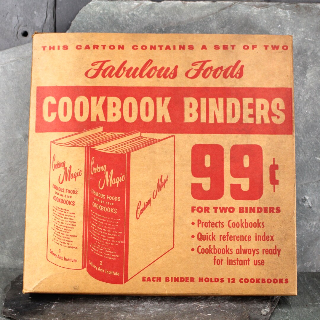 RARE! Cooking Magic Binders for the Culinary Arts Institute Booklets ...