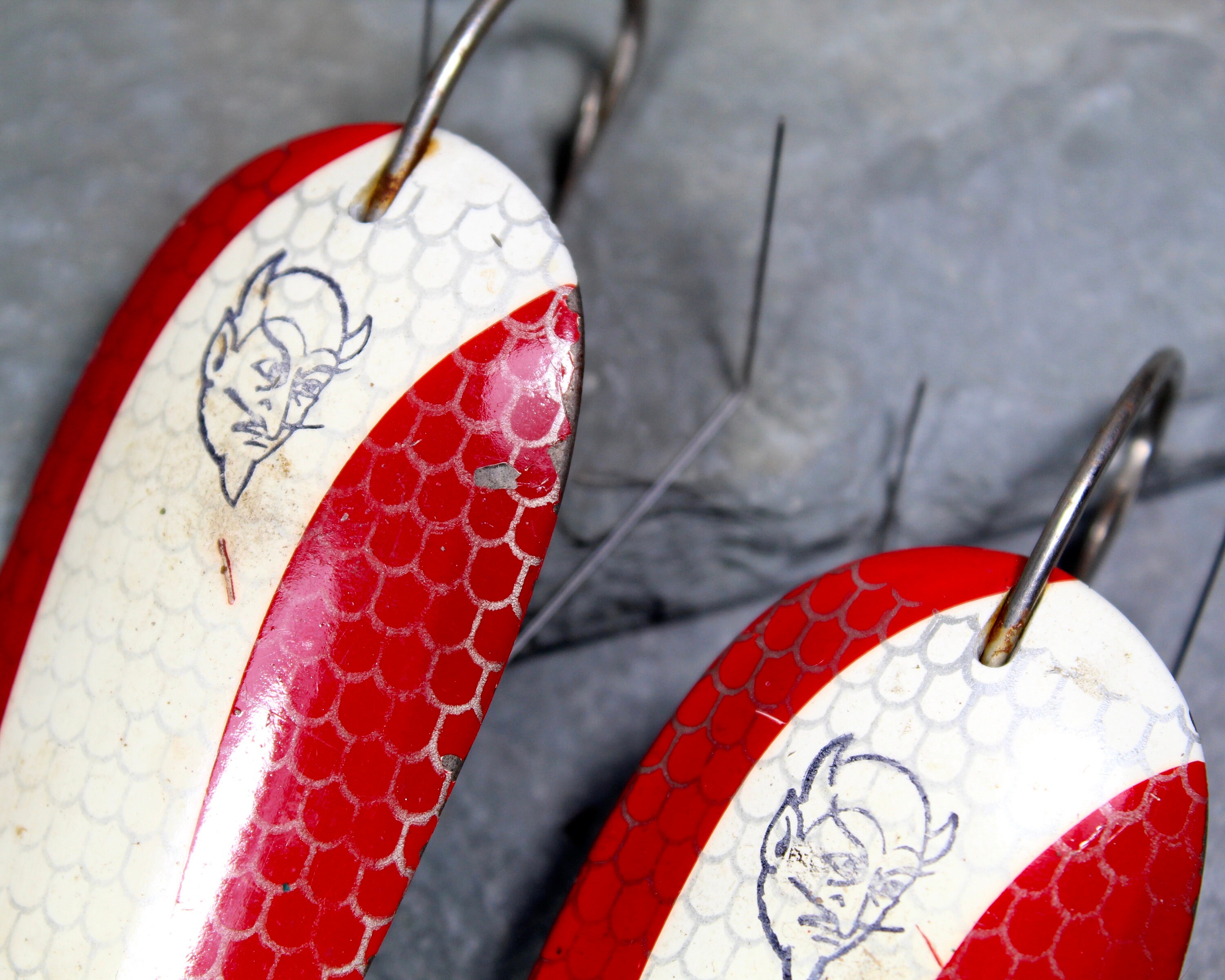 Vintage Daredevil Fishing Lures Set of 2 Circa 1950s | Etsy