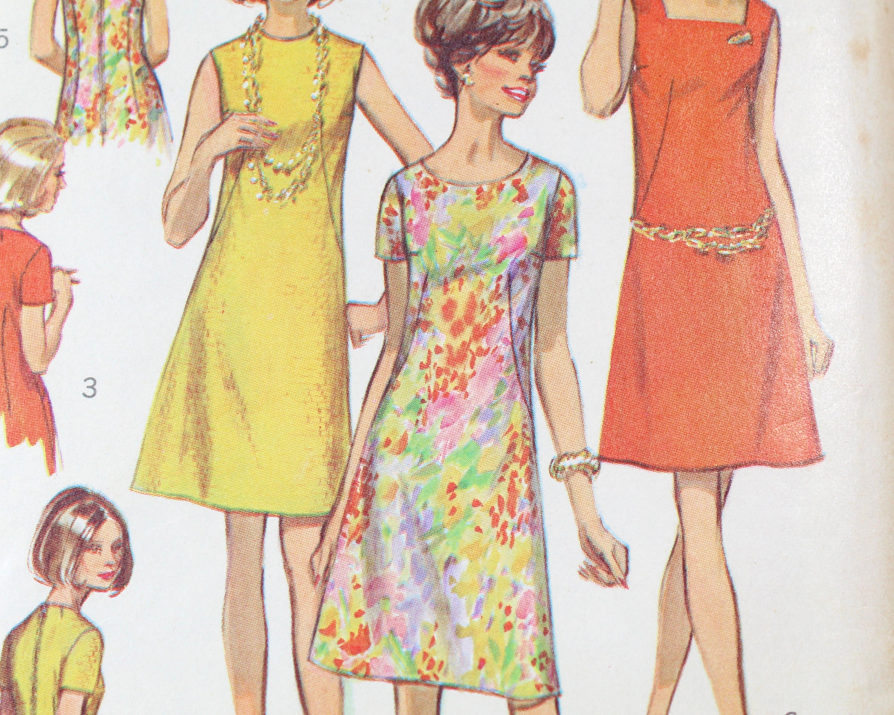 1970 Simplicity #8882 "mod" Dress Pattern | | Complete, Uncut & Factory ...