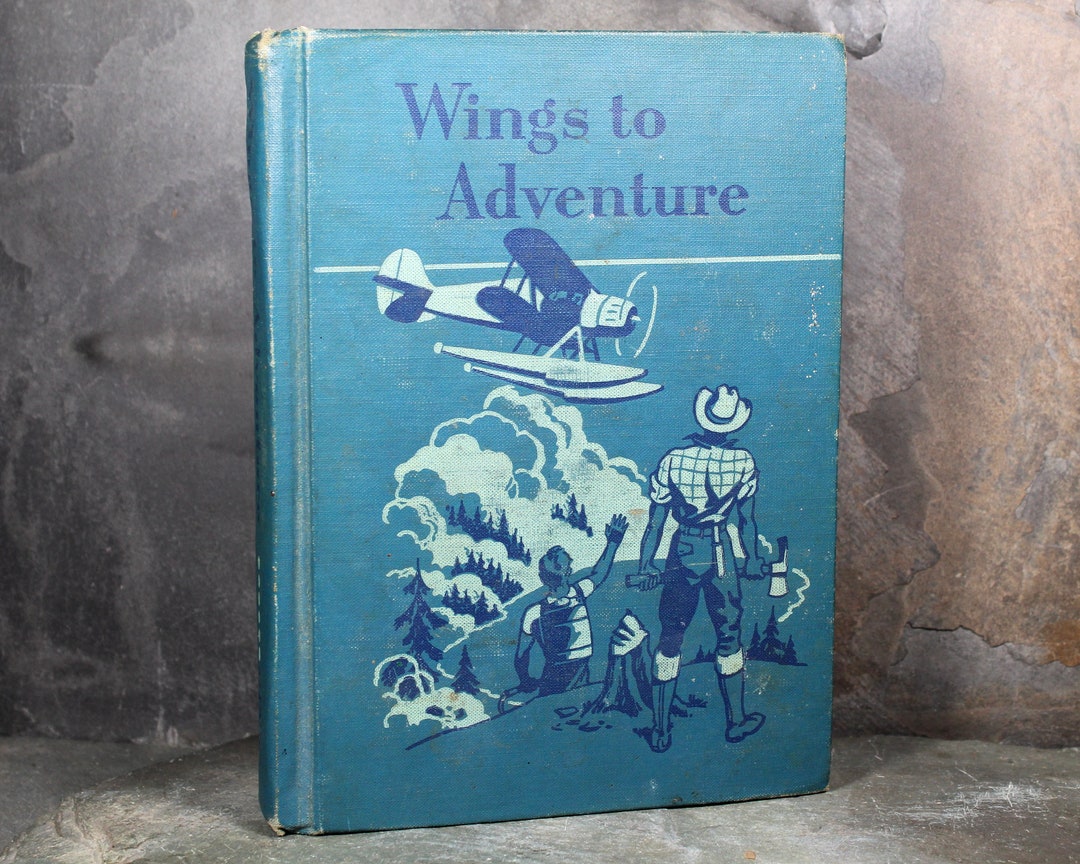 Wings to Adventure 1953 Vintage Schoolbook Beautiful - Etsy