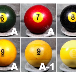 Vintage Pool Balls - YOUR CHOICE From a Variety of Gorgeous Vintage ...