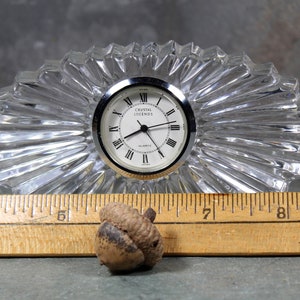 Lead Crystal Small Clock Crystal Legends Clock Godinger Handmoulded in ...
