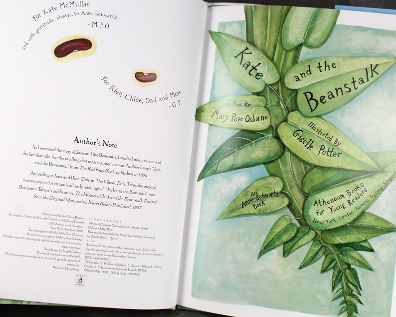 Kate & the Beanstalk | 2000 AUTOGRAPHED, FIRST EDITION | Written by ...