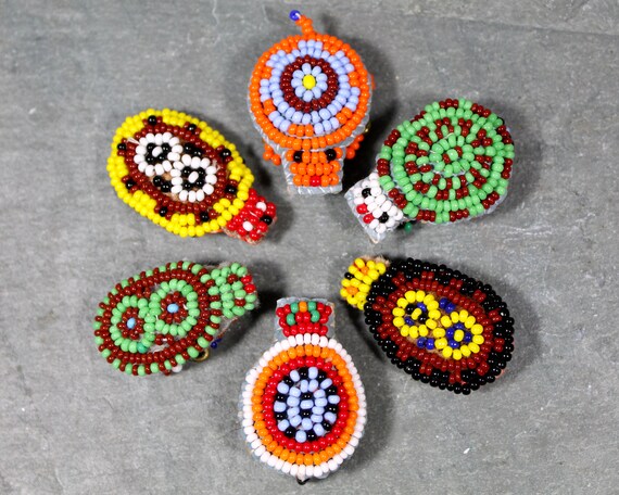 Vintage Native American Beaded Turtles Your Choice of 6 - Etsy