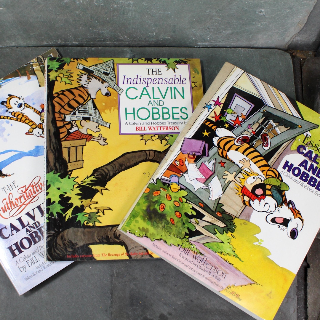 Calvin & Hobbes Set of 3 Books | by Bill Watterson | Essential ...