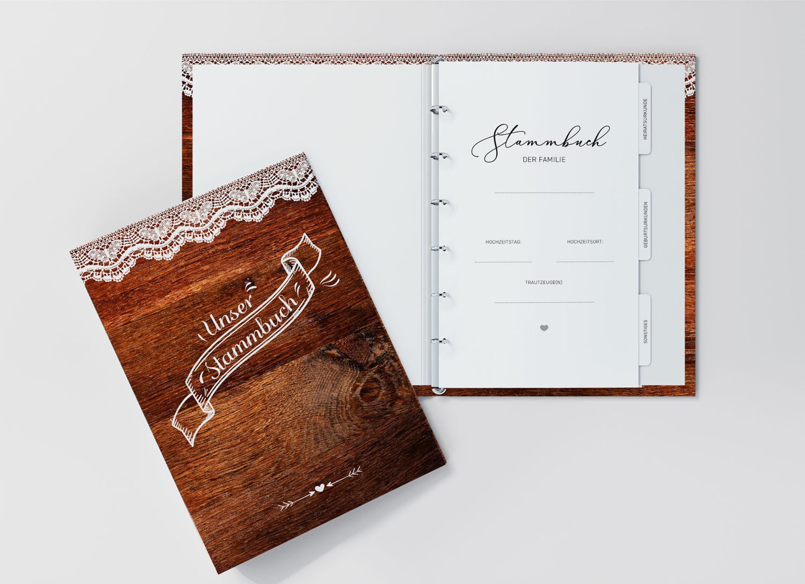 Family Register Vintage Wooden Hardcover With Ring - Etsy UK