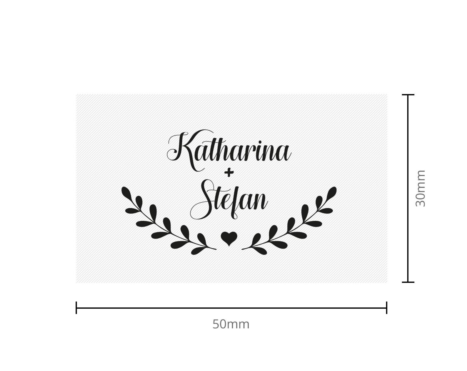 Wedding Stamp, Personalized With Name & Date, Calligraphy, Wedding ...