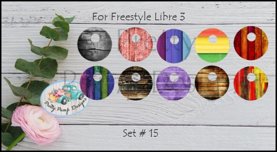Freestyle Libre 3 Stickers Wood Wood Patterns Colorful Wood - Etsy