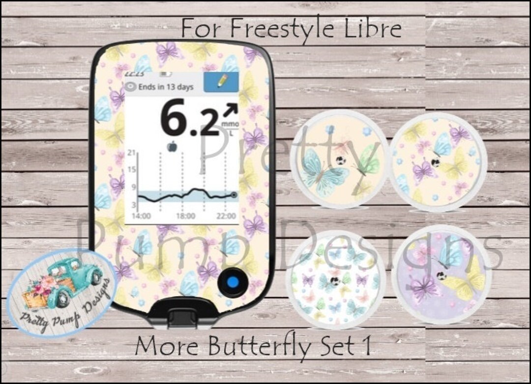 Freestyle Libre 2 or 3 Reader and Sensor Stickers Sets, More ...