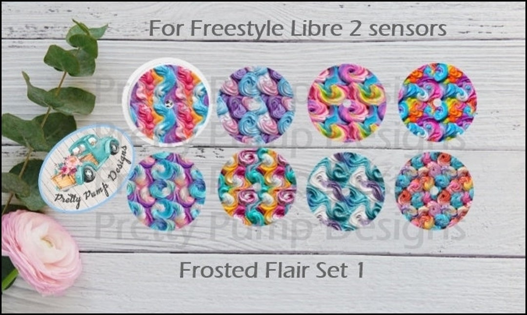 Freestyle Libre 1 and 2 Sensor Stickers Sets Frosted Flair - Etsy