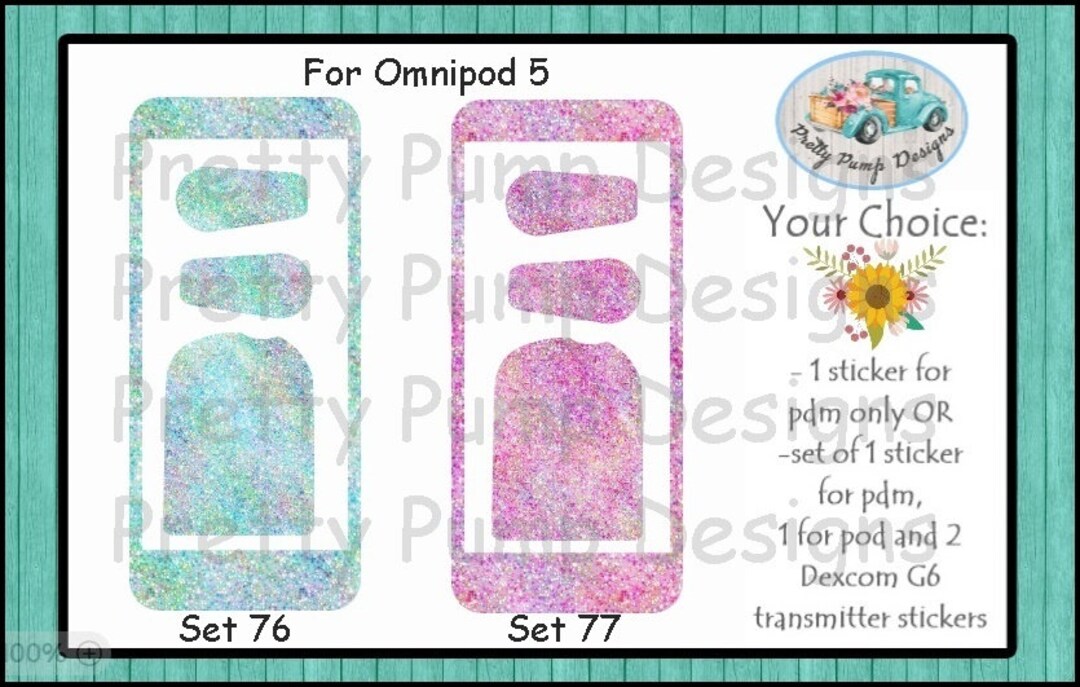 Omnipod 5 Pdm Stickers or Sets, Glitter - Etsy