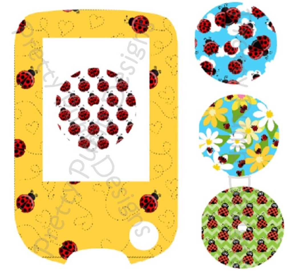 Freestyle Libre 2 or 3 Reader and Sensor Sticker Set, Ladybugs - Etsy