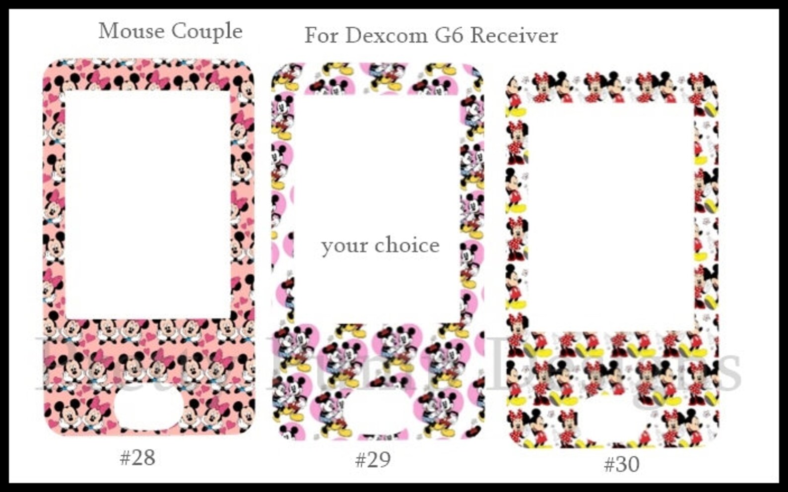 Dexcom G6 Receiver Sticker Minnie Mouse Couple Mickey and - Etsy