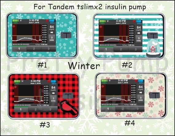 Tandem T:slimx2 Insulin Pump Stickers Winter | Etsy