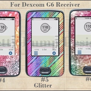 Dexcom G6 Receiver Sticker, Glitter - Etsy